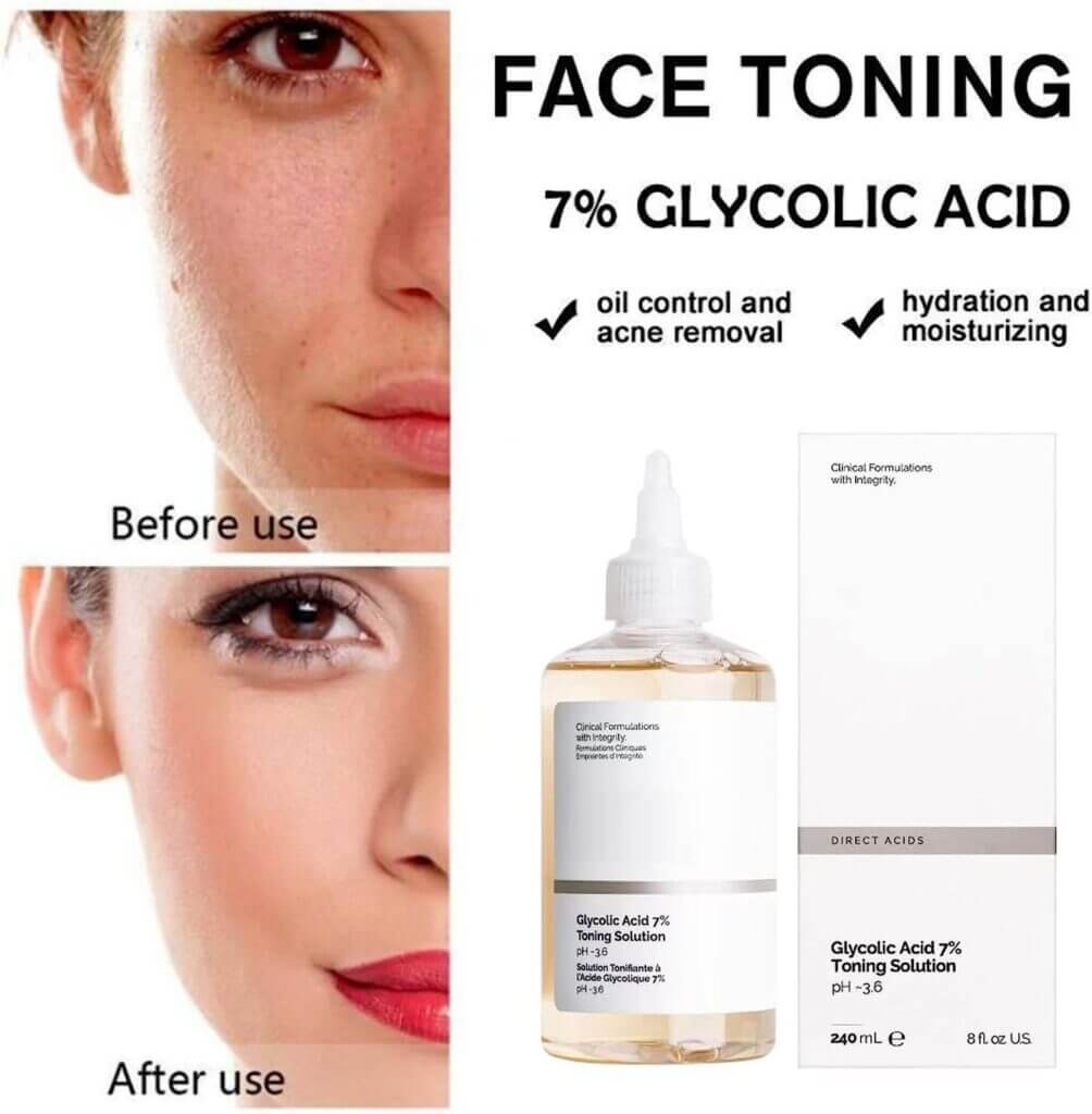 The Ordinary Glycolic Acid 7% Toning Solution 240ml - Zoha Essentials